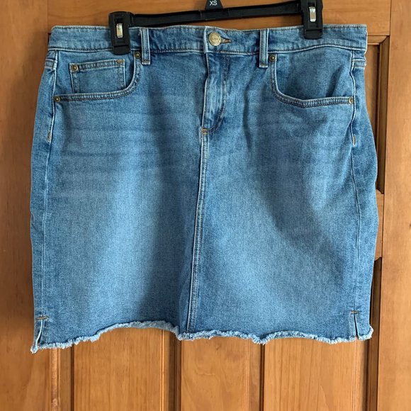 LOFT | Skirts | Loft Denim Miniskirt | Poshmark